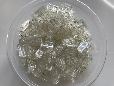 LEGO- NEW-#3023- 1 x 2 TRANS CLEAR PLATE -25 PIECES | eBay