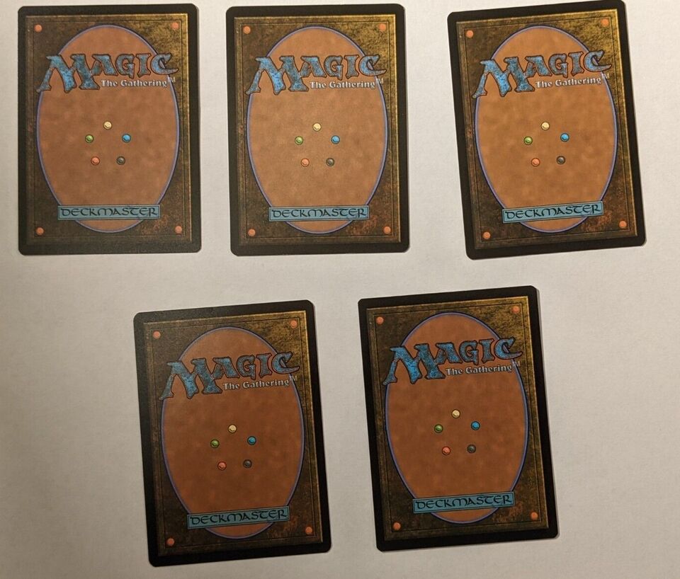 5x Unfinity Orbital Full Art Borderless Land Set EDH Magic the ...