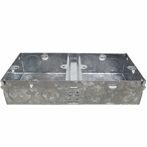 Metal Back Box 25mm 35mm 47mm 1G 2G Dual 1G+1G 2G+1G Galvanised Steel ...