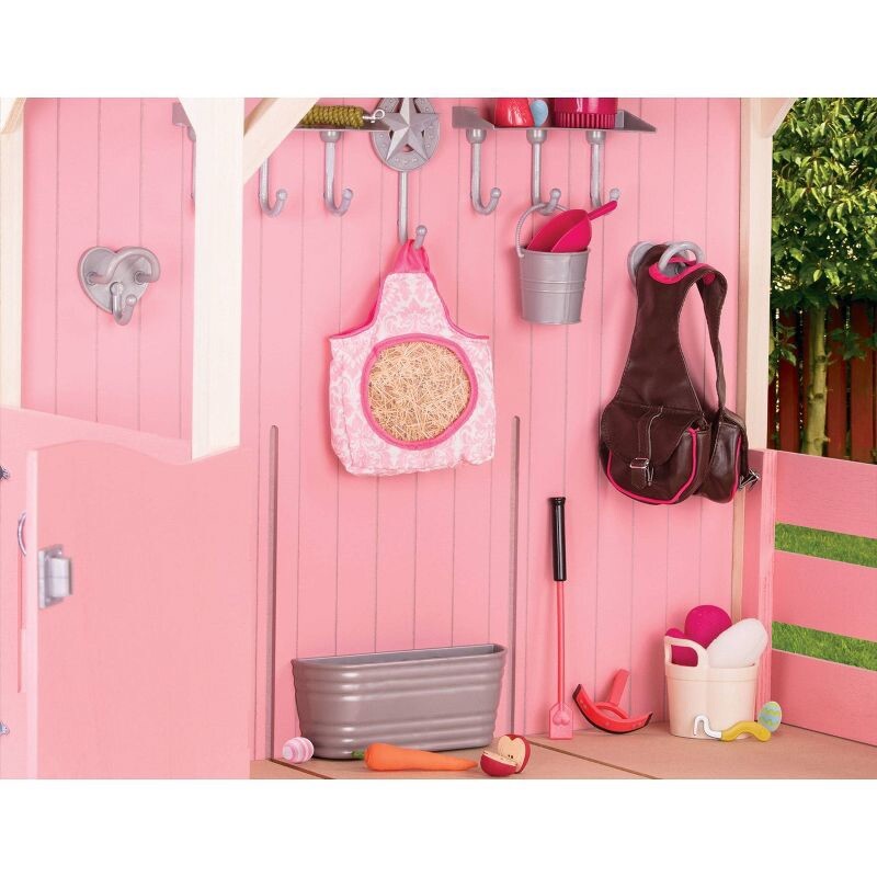 Our Generation Horse Barn Playset for 18" Dolls - Saddle Up Stables ...