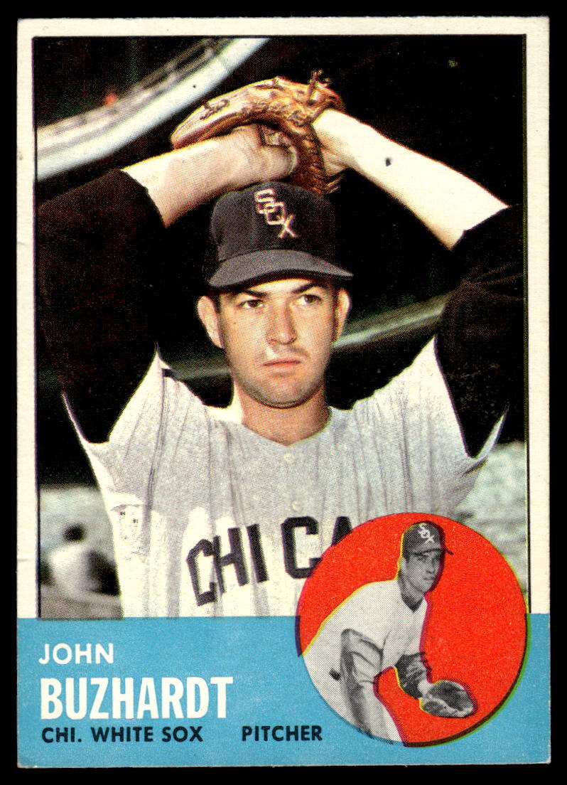 1963 Topps John Buzhardt #35 Chicago White Sox Baseball Card | eBay