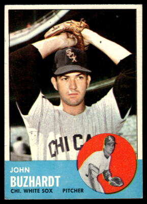 1963 Topps John Buzhardt #35 Chicago White Sox Baseball Card | eBay