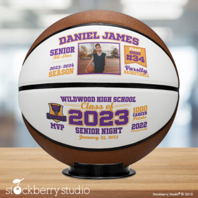 Photo Basketball Personalized Senior Night Gift Team Rebounds Coach ...
