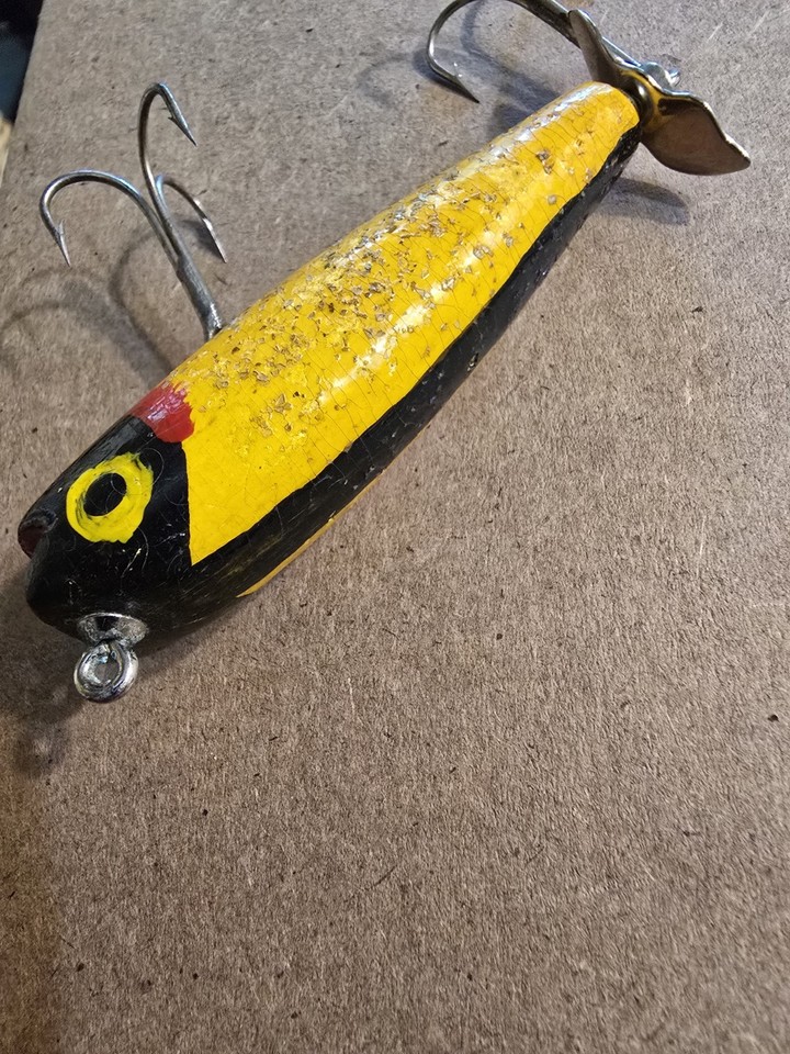 Vintage Florida Jim Pfeffer Yellow Body Lure | eBay