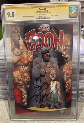 The Goon #2 (1999) 🌟 CGC 9.8 SS White Pages 🌟 Eric Powell Avatar Press ...