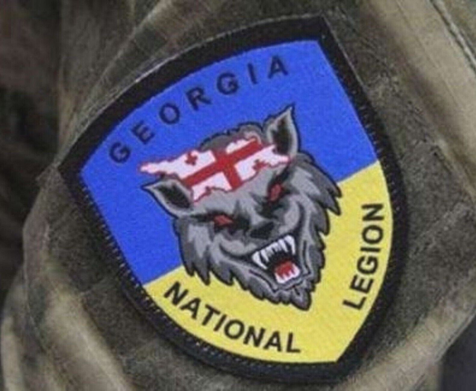 FREEDOM DEFENDER of KYIV UKRAINE vêlkrö SHOULDER PATCH: GEORGIAN ...