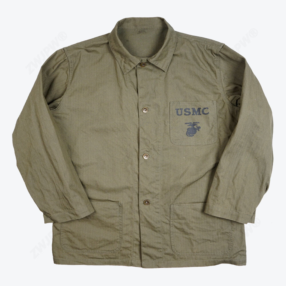 Men Marine Corps P41 Utility Jacket Button Casual Herringbone Twill ...