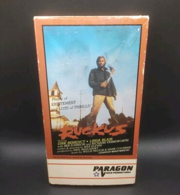 Ruckus Movie (VHS, 1984) Paragon Video Linda Blair Horror Vintage OOP ...