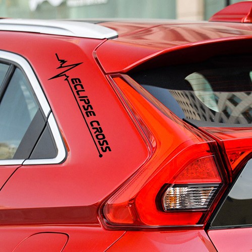 2 Pcs Vinyl Car Sticker Car Window Vinyl Decals For Mitsubishi Eclipse ...