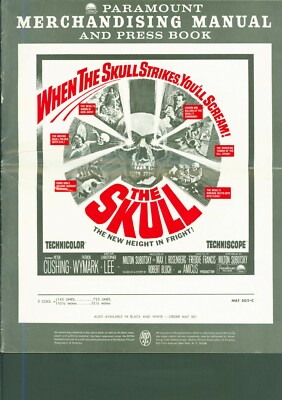 the Skull 1965 Peter Cushing Patrick Wymark Jill Bennett press book | eBay