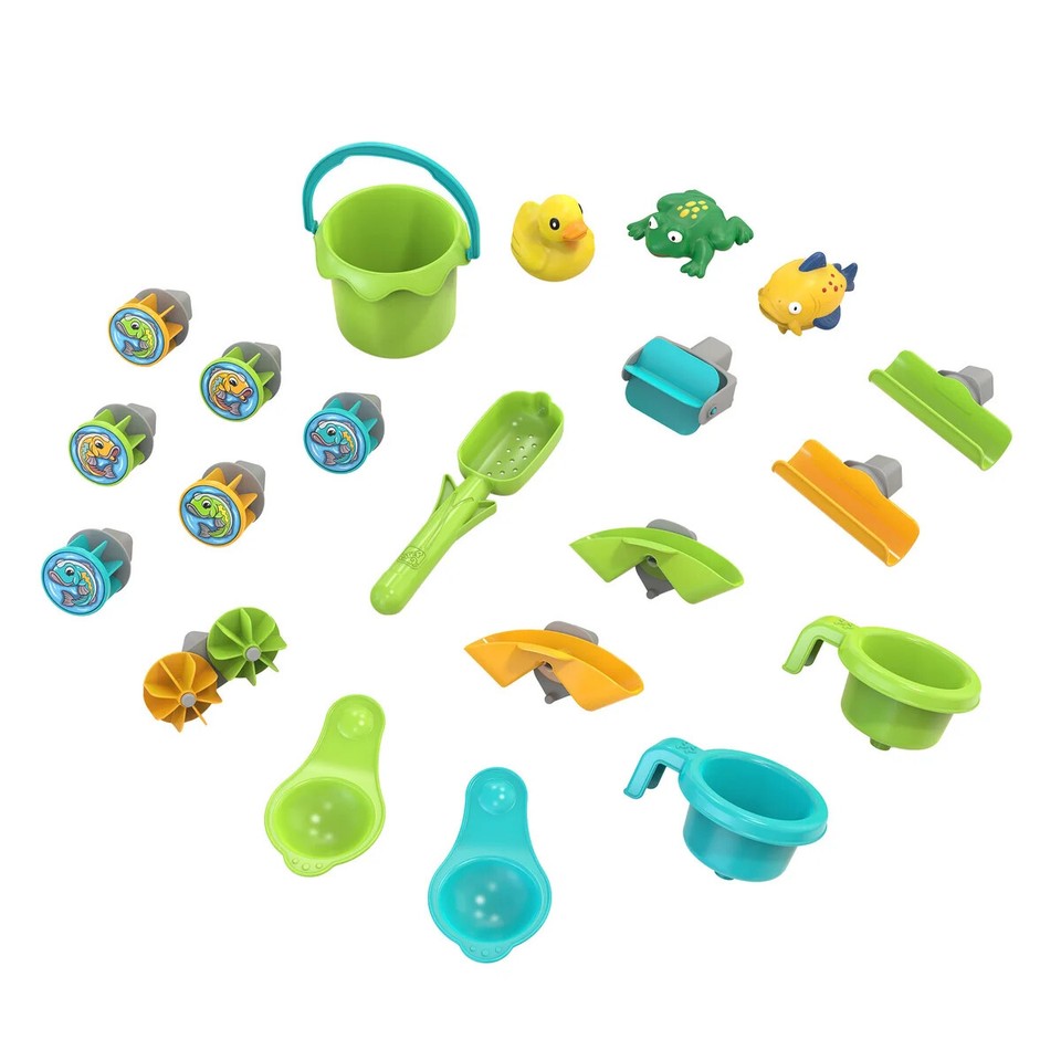 Step2 Misting Mountain & Waterfall Water Table, 21-piece Accessory Play ...