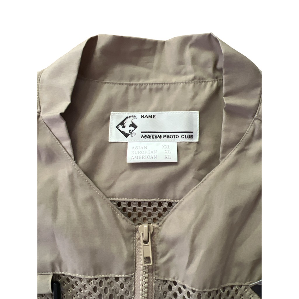 Quantaray Mens Photo Gear Vest Beige Waist Length Pockets Outdoor ...