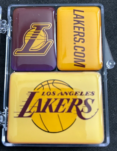 LOS ANGELES LAKERS 3 Piece Collector Magnet Set in Case - NEW - NBA ...