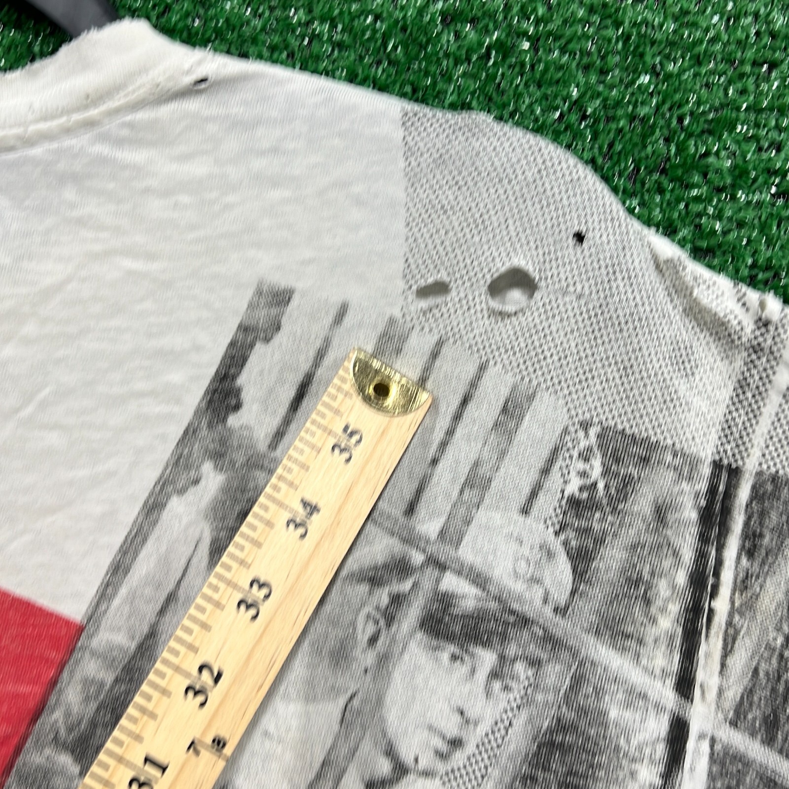 Vintage AOP Barney Fife The Beast Fast Gun Graphic T-… - Gem