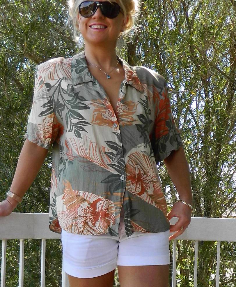 VINTAGE Safari Chic 1980s Original Boho High Shoulder… - Gem