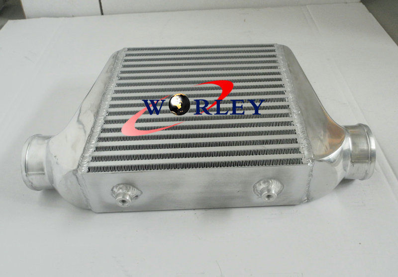 Front Mount Aluminum Intercooler 280x300x76 mm Bar & Plate inlet/outlet ...