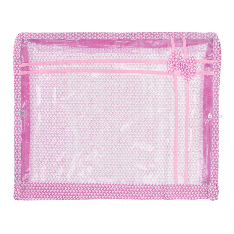 Clear Saree Clothes Garment Sari Storage Bags Wardrobe Organiser Single ...