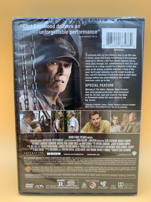 The Mule DVD Clint Eastwood, Laurence Fishburne, Bradley Cooper Mexican ...