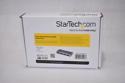 STARTECH ICUSB2324 4-PORT USB TO RS232 SERIAL DB9 ADAPTER HUB | eBay