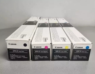Genuine Sealed Box Brand New CANON GPR-61 Toner Cartridges Full Set We ...