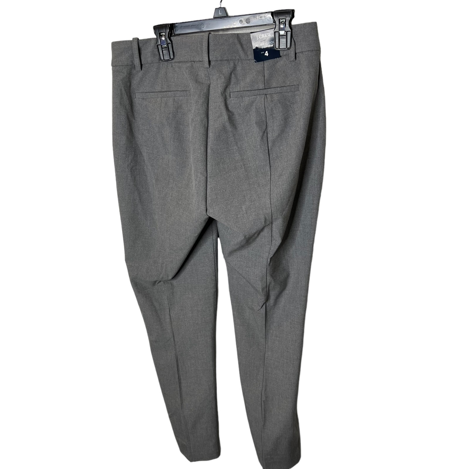 J.Crew $98 Slim Cropped Ruby Pant Stretch Twill Graphite Gray Size 4 ...