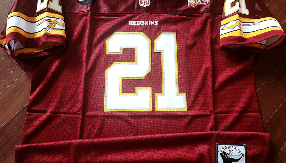 NEW TAG! Washington Redskins #21 Sean Taylor dual patch Stitched ...