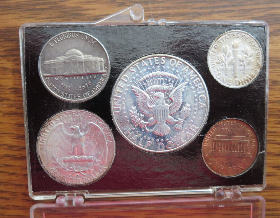 1964 US Mint 90% Silver AU Mint Sets lot 0012 | eBay