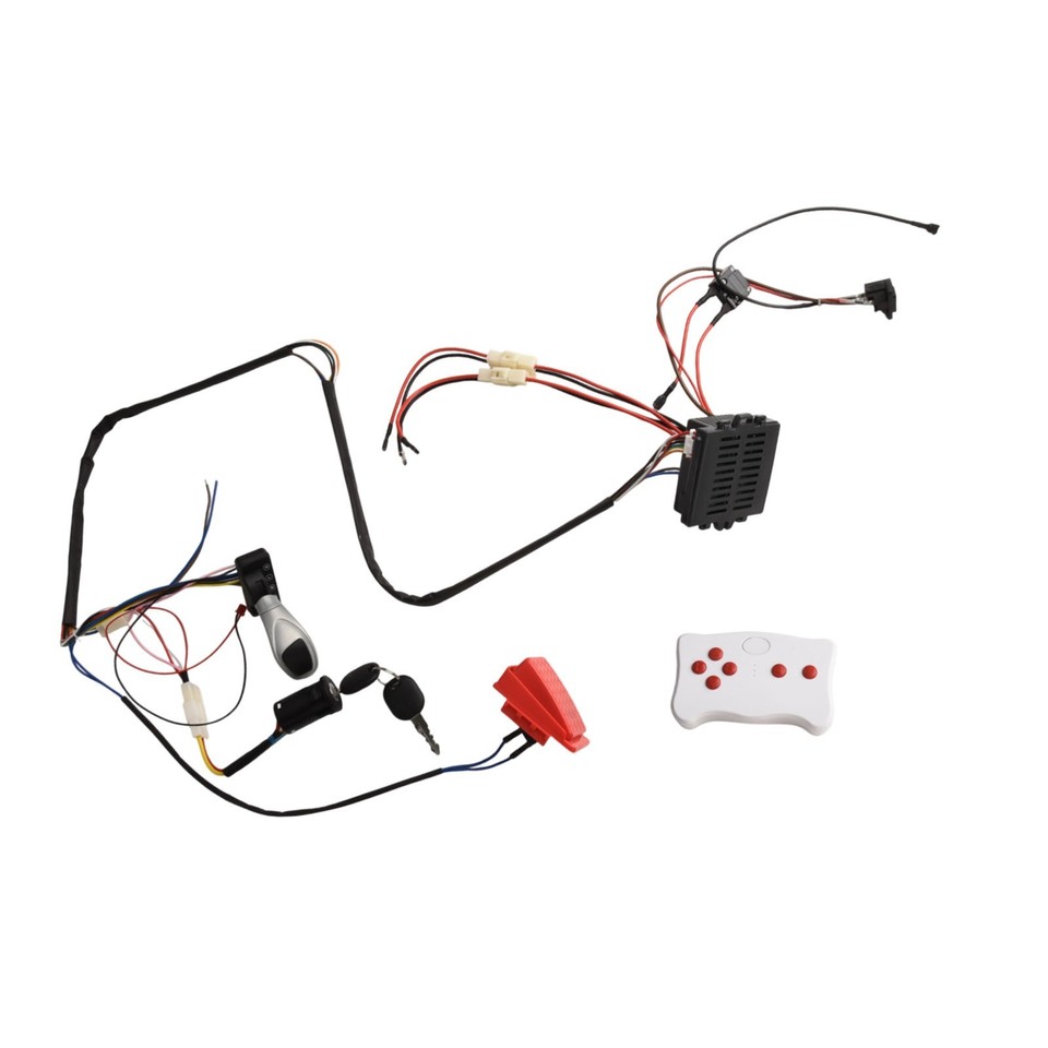 Kids Electric Car Wire and Switch Kit DIY Modified RC Kit 2 4G Remote ...