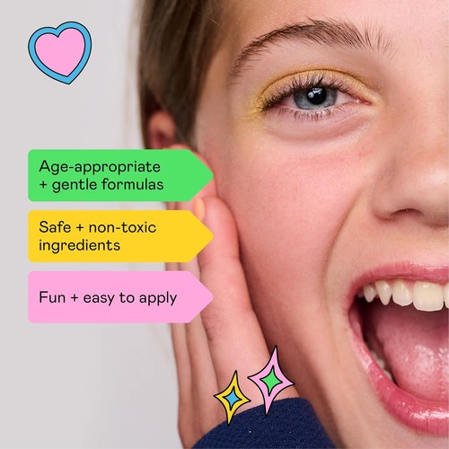 YAWN Makeup & Skincare Kit for Kids | Non-Toxic, Vegan, Cruelty Free ...