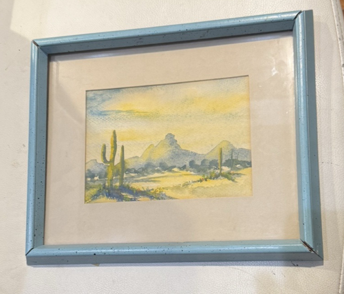 Vintage original painting - Arizona desert landscape by Ruth Noland ...