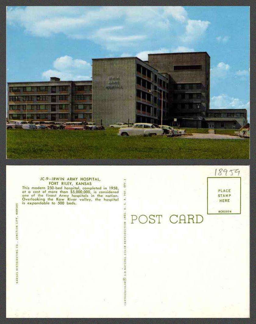 KANSAS Fort Riley CHROME VINTAGE POSTCARD | eBay