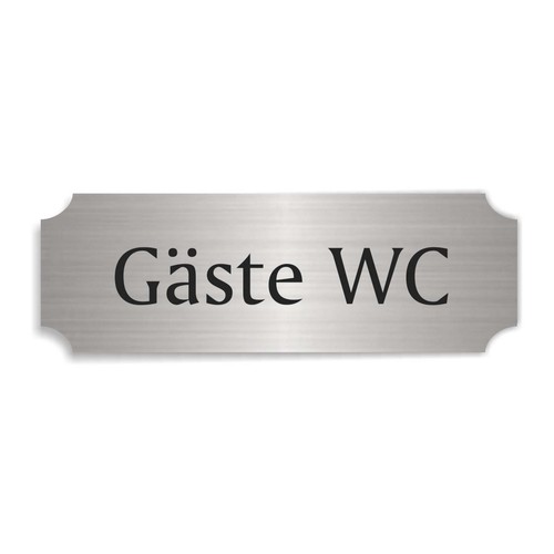Dekoschild Hinweis Schild GÄSTE WC Türschild Besucher Gast Toilette ...