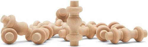 Wooden Baluster Spindles 2", Pack of 25 Wood Spindles for Crafts ...