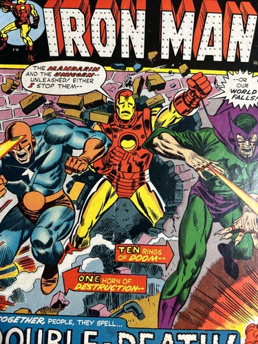 Iron Man #58 VF- Epic Battle Mandarin + Unicorn Stark Hires Pepper ...