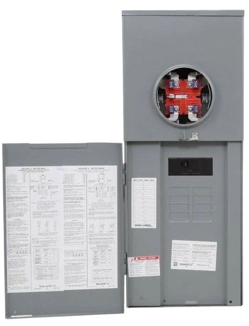 Square D RC816F200C Meter Main Breaker 200 Amp 16-Circuit 8-Space ...