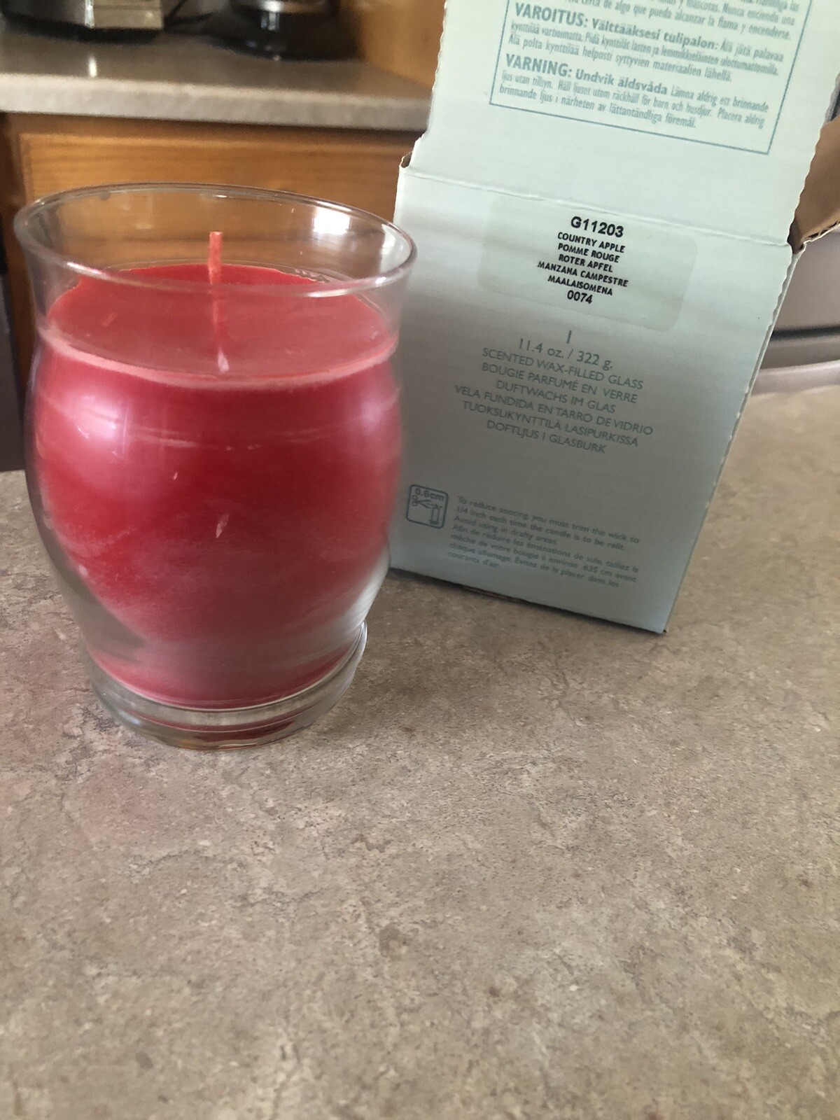 Partylite Country Apple Barrel Jar Scented Wax Filled Candle 11.4 oz ...