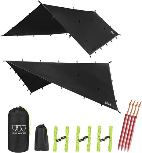 Ultralight Rain Fly Tarp Hammock 12ft x 10ft - Superior Shelter for ...