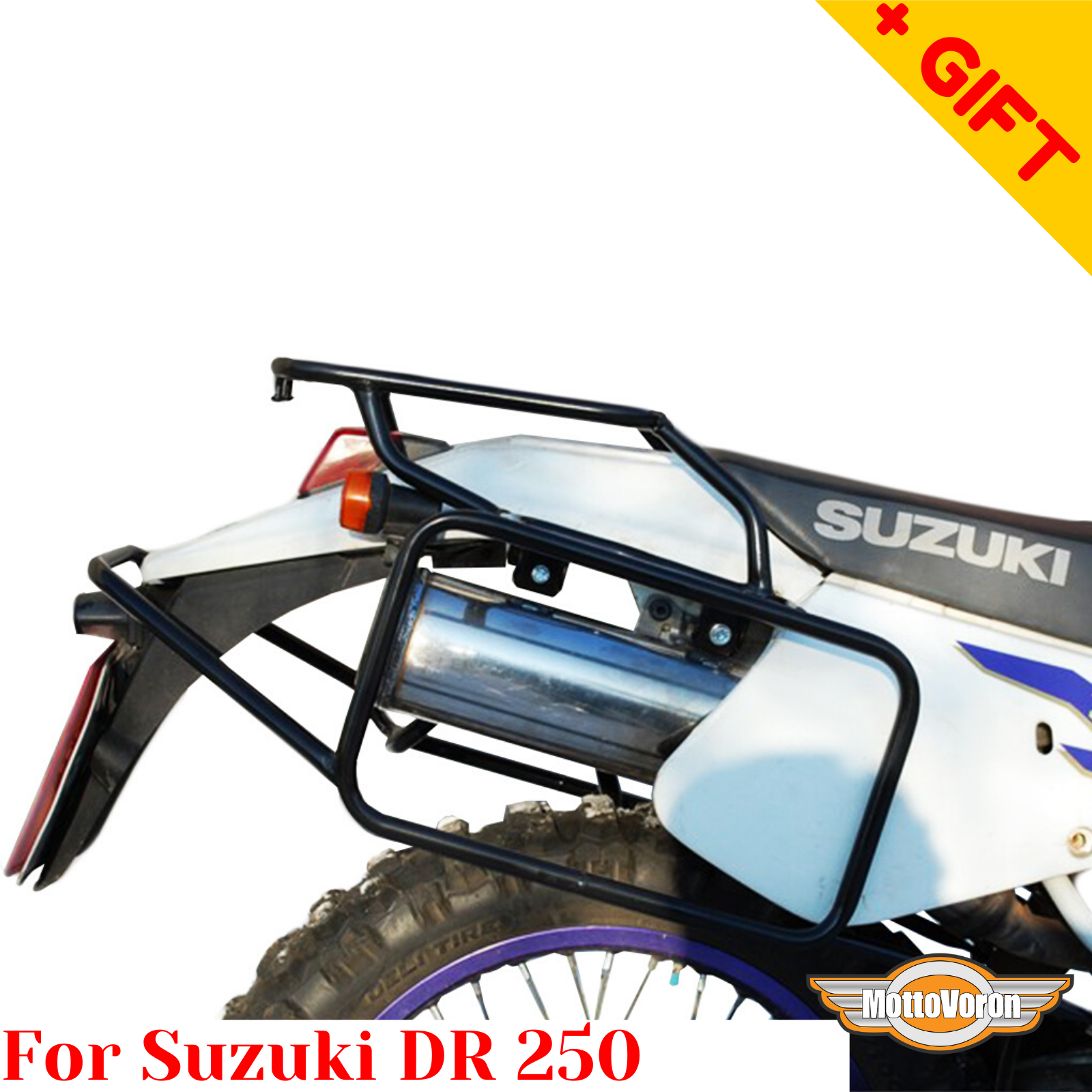 For Suzuki DR 250 rack luggage system DR250 side carrier for cases or ...