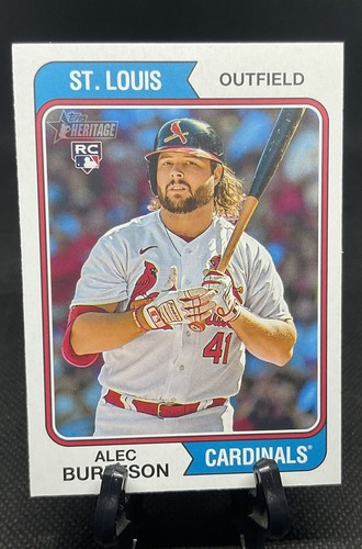 2023 Topps Heritage #171 Alec Burleson RC - St. Louis Cardinals | eBay