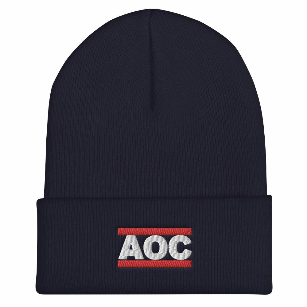 AOC Cuffed Beanie - Alexandria Ocasio-Cortez Beanie Hat - AOC Beanie | eBay