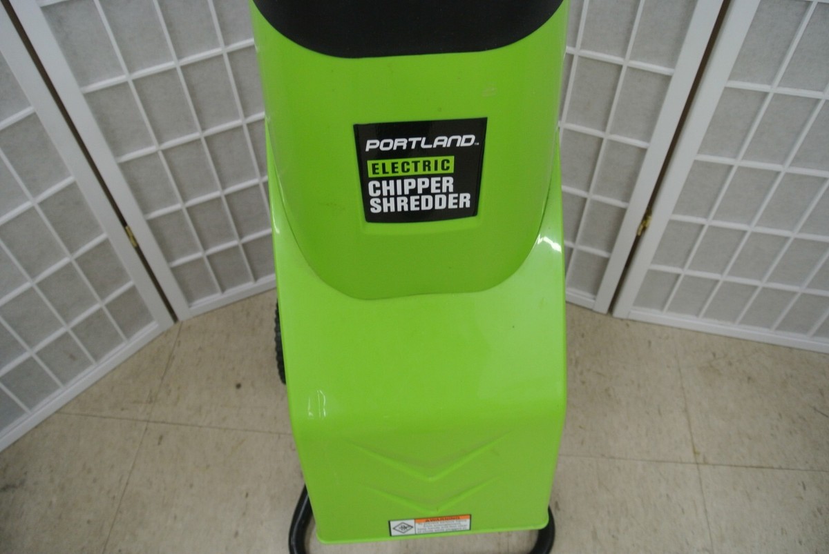 Chicago Electric Chipper Shredder 69293 PORTLAND ELECTRIC WOOD CHIPPER