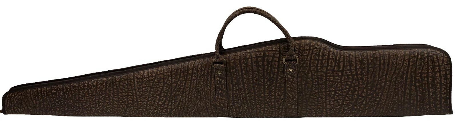 Genuine Cape Buffalo Hide Shotgun Case Contoured BROWN - 46", 48", 50 ...