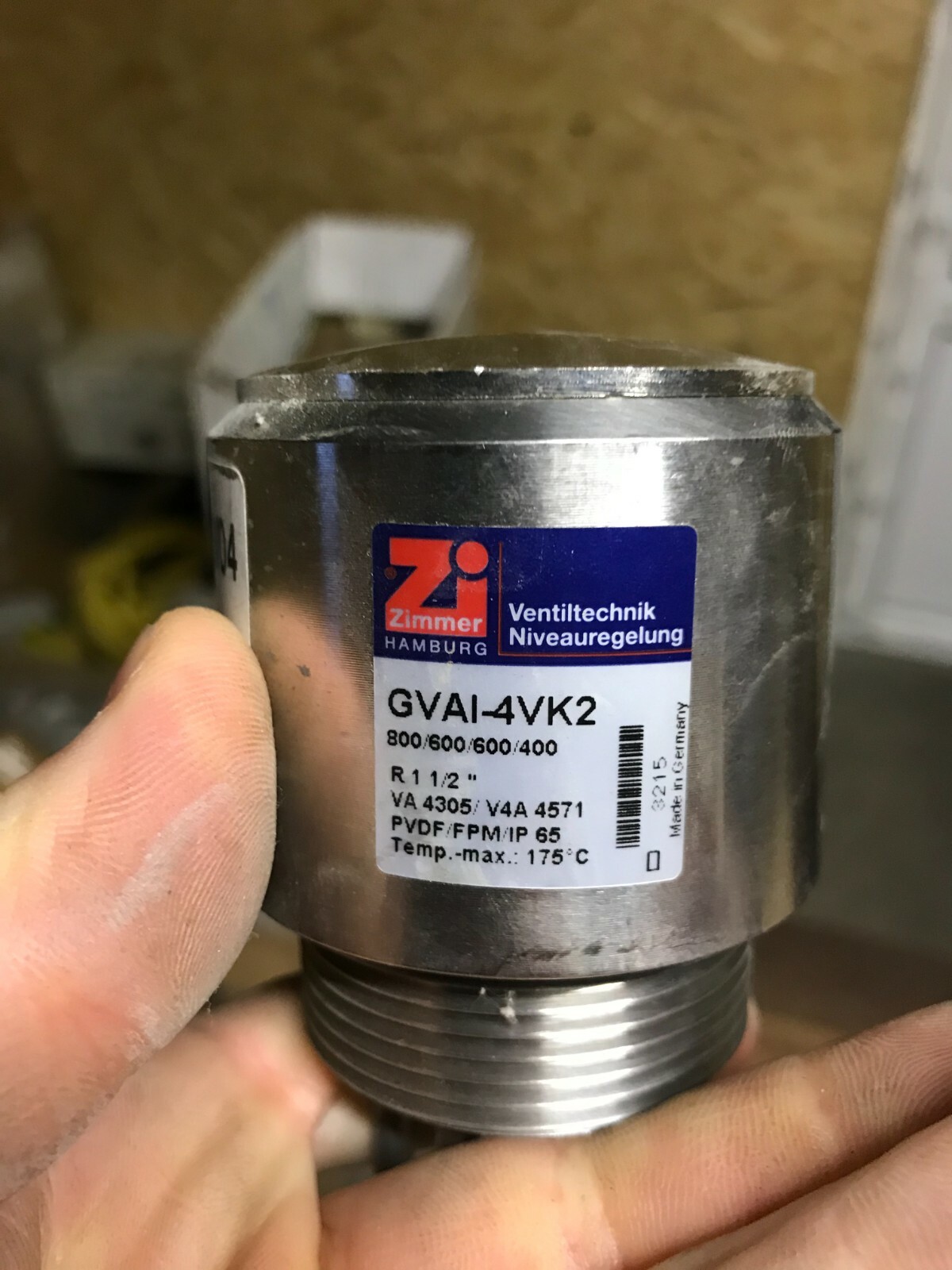 ZIMMER HAMBURG GVAI-4VK2 800/600/600/400 R1 1/2 VA 4305/V4A 4571 LEVEL ...