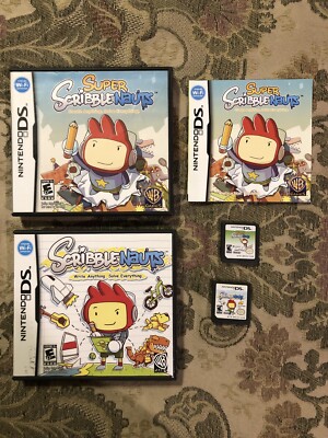Scribblenauts & Super Scribblenauts (Nintendo DS, 2010) Authentic ...