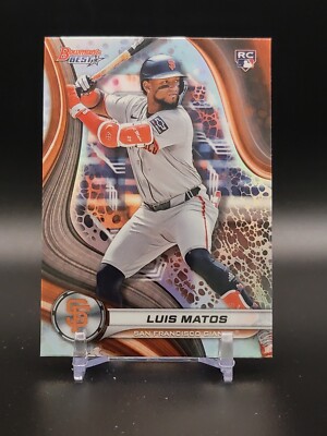 BARGAIN BIN: 2024 Bowman's Best Luis Matos RC Refractor Giants | eBay