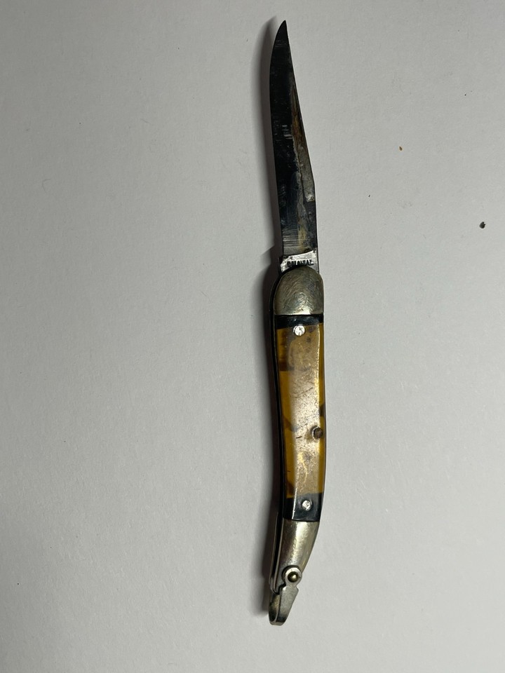 VINTAGE COLONIAL FOLDING POCKET KNIFE W/RISQUE HANDLES PINUP GIRL | eBay