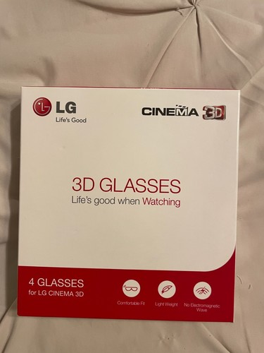New Open Box LG Cinema 3D Glasses 4 Pack AG-F310 | eBay