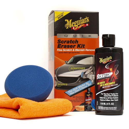 Meguiar's Quik Scratch Eraser Kit, Car Care Kit with ScratchX, Drill ...