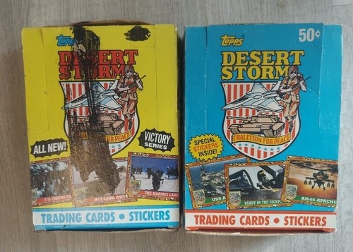1991 TOPPS DESERT STORM BOXES - 36 SEALED WAX PACKS IN EACH BOX Free ...