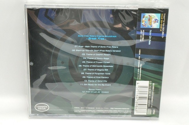 Sonic Riders Original Game Soundtrack Break Japan Music CD for sale ...